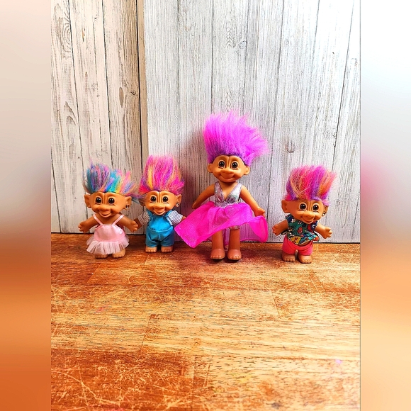 Russ | Toys | Vintage Russ Troll Bundled Lot Of 4 Bright Of America ...